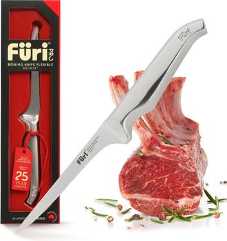 Furi Pro Ausbeinmesser, aus rostfreiem japanischem Edelstahl, Filetiermesser zur pr&auml;zisen Verarbeitung von Gefl&uuml;gel & Fleisch, einfaches L&ouml;sen von Knochen 