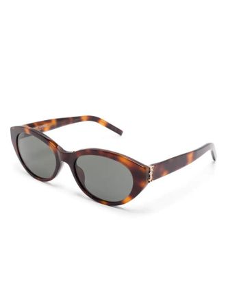 Saint Laurent Eyewear SLM148 Cat-Eye Tortoiseshell Sunglasses - Brown