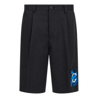 Undercover Homme, Shorts, Noir, Taille: 2XL Patch Bermuda Shorts