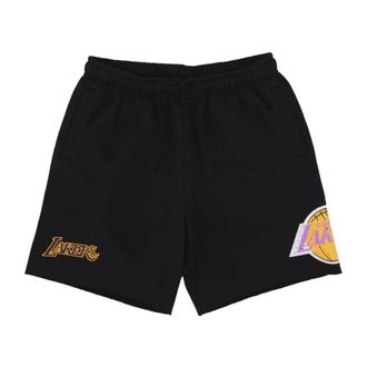 Mitchell & Ness NBA Postgame Vintage Logo Fleece Shorts - - Shorts - Herren - Schwarzk - L