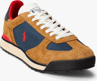 Polo Ralph Lauren Baskets bi-mati&egrave;re en cuir m&eacute;lang&eacute;
