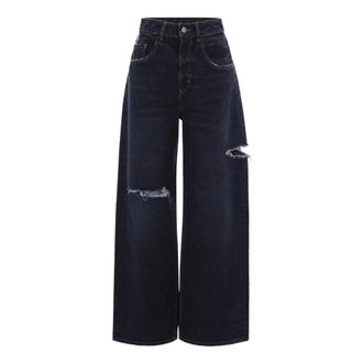Icon Denim Los Angeles Poppy Wide Leg Jeans - Femme - Jeans - Noir - Taille: W24