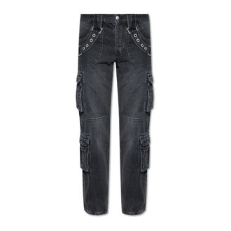 Misbhv In einer Dark Echo Kollektion Cargo-Jeans - - Jeans - Herren - Schwarzk - W32