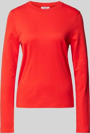 Marc O'Polo Denim Longsleeve mit geripptem Rundhalsausschnitt