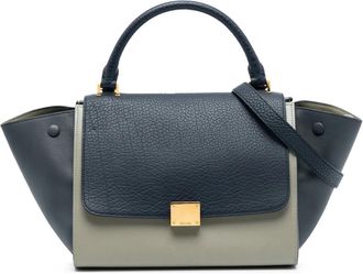 Celine Hobo Bags - Medium Tricolor Trapeze Satchel - Gr. unisize - in Blau - f&uuml;r Damen