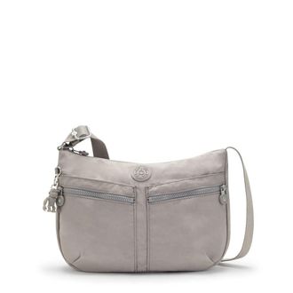 Kipling IZELLAH Mittelgroße Umhängetasche, Grey Gris (Grau)