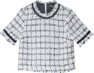 Karl Lagerfeld Femme, Blouses et Chemises, Blanc, Taille: 38 FR Haut en bouclette