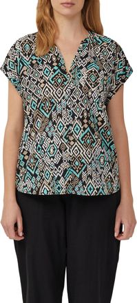 s.Oliver Leichte Baumwoll-Bluse mit All-Over-Print