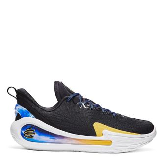 Under Armour Curry 12 Gravity Basketballschuhe f&uuml;r Damen und Herren, mit Gravity-Grip, Schwarz, Blau, Wei&szlig;, 44 EU