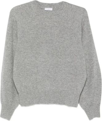 Brunello Cucinelli Pull en cachemire - Femme - Pulls - Gris - Taille: 36 FR