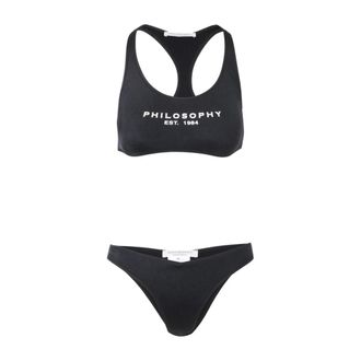 Philosophy di Lorenzo Serafini Sportliches Top mit Logo - - Swimwear - Damen - Schwarzk - S
