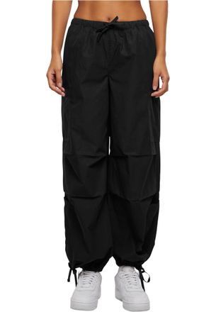 Urban Classics Damen Carghose Ladies Cotton Cargo Parashute Pants, lässige Cargohose mit Gummibänden, Loose Fit