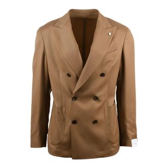 Luigi Bianchi Mantova Doppiopetto-Blazer - - Jackets - Herren - Braun - L