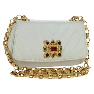 Chanel Pre-owned Vintage Schultertasche - - Pre-owned - Damen - Wei&szlig; - ONE SIZE