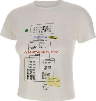Maison Margiela Femme, Tops, Blanc, Taille: 40 FR MM6 Maison Margiela T-shirts et Polos Blanc