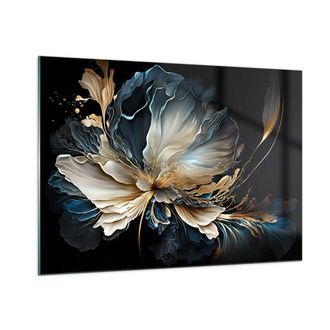 Arttor Bilder auf Glas 100x70cm Glasbild Blume Botanik Art Deco Gro&szlig; Wanddeko Bild im Glas Schlafzimmer K&uuml;che Deko Wandbilder Dekoration Wohnzimmer Modern Wa