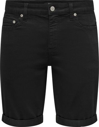 Only & Sons Male Jeans-Shorts ONSPLY Mittlere Taille Normal geschnitten Shorts