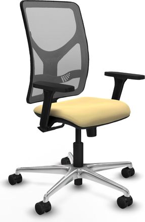 Piqueras y Crespo Stuhl Home Office mit 3D-Armlehnen, h&ouml;henverstellbare Lendenwirbelst&uuml;tze. Ausgestattet mit 3 Positionen und Schneideschaum. Mit Rollen von 65 mm Nylon