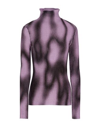 8 by YOOX VISCOSE PRINTED RIB KNIT SLIM FIT TOP