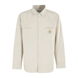 Carhartt Work in Progress Homme, Vestes, Beige, Taille: L Chemise Walter Shirt Jac Nude Chemise Classique