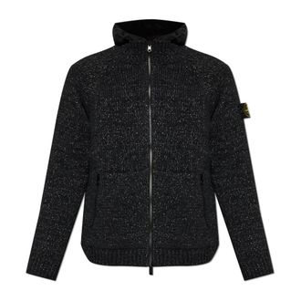 Stone Island Jacke mit Logo-Patch - - Jackets - Herren - Schwarzk - L