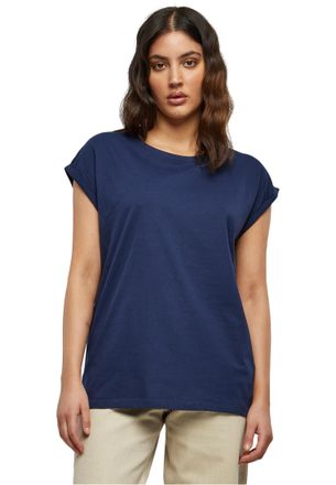 Urban Classics Damen T-Shirt Ladies Extended Shoulder Tee, T-Shirt mit &uuml;berschnittenen Schultern, aus Baumwolle, erh&auml;ltlich in vielen Farben, Darkblue, 5XL