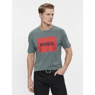 HUGO BOSS Hugo T-Shirt Dulive222 50467952 Gr&uuml;n Regular Fit