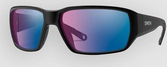 Smith Hookset Matte Black Sonnenbrille cp glass plrcmc rse blu m