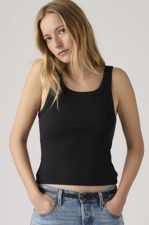 Levi's D&eacute;bardeur Maille C&ocirc;tel&eacute;e Essential - Femme - Noir / Anthracite Night - XS