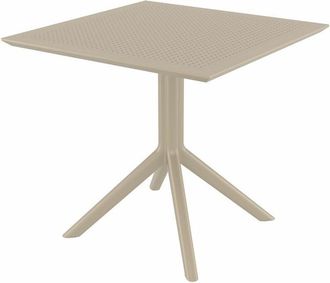 Clp Plastic carr&eacute; jardin table table de table balcon salon diverses couleurs Couleur : Toilette
