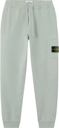 Stone Island Homme, Pantalons, Vert, Taille: XL Bas de surv&ecirc;tement en molleton de coton