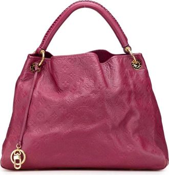 Louis Vuitton Sac bandouli&egrave;re &eacute;l&eacute;gant en cuir Pre-owned avec d&eacute;tail breloque - Femme - Pre-owned - Rouge - Taille: ONE Size