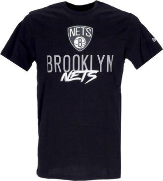 New Era NBA Script Tee Schwarz/Wei&szlig; - - Tops - Herren - Schwarzk - XL