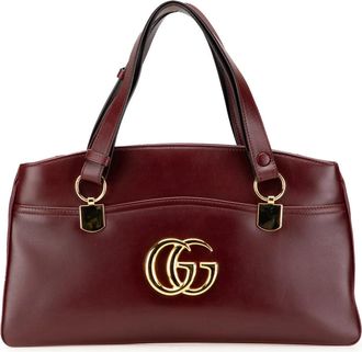 Gucci Hobo Bags - Large Leather Arli Shoulder Bag - Gr. unisize - in Rot - f&uuml;r Damen