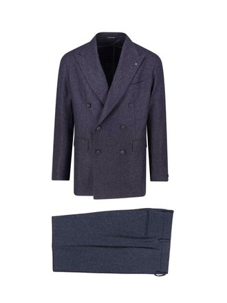 Tagliatore Double-Breasted Suit In Virgin Wool