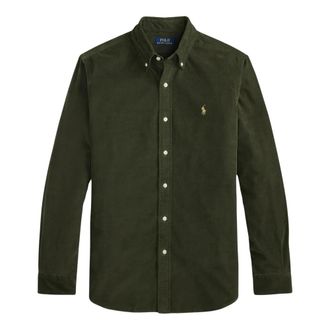 Polo Ralph Lauren 502 Company Langarm Sporthemd - - Shirts - Herren - Gr&uuml;n - XL