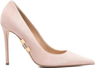Elisabetta Franchi Femme, Chaussures, Rose, Taille: 41 EU Escarpins en daim avec logo bijou