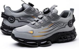 Generic Chaussures de s&eacute;curit&eacute; pour homme - L&eacute;g&egrave;res - Antid&eacute;rapantes - Confortables - Avec coussin dair - Lacets &agrave; boucle pivotante am&eacute;lior&eacute;s - Chaussures de 