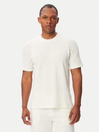 HUGO BOSS T-Shirt Structure 50540567 Creme Regular Fit