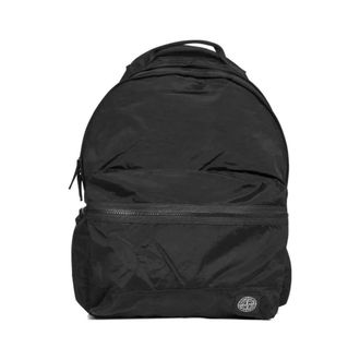 Stone Island Homme, Sacs, Noir, Taille: ONE Size Sac &agrave; Dos Motif Logo
