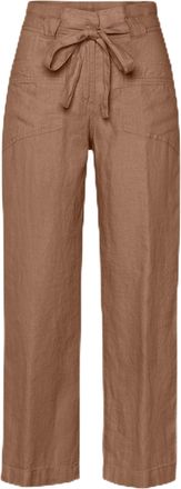 Brax Damen Style Maine Pure Linen Hose, Soft Brown, 36W / 30L EU