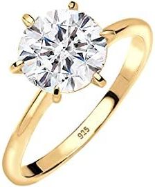 Elli Femme Argent 925/1000 Argent Cristal Anneau