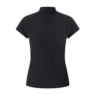 Vince Femme, Tops, Noir, Taille: 42 FR Chemise en laine &agrave; col montant