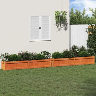 vidaXL Pflanzk&uuml;bel 2 Stk. Wachsbraun Massivholz Kiefer - Vidaxl