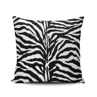 Generic Zebra-Muster Kissenbezug Quadratische Kissenhüllen Mit Reißverschluss Kissenbezüge Für Heimdekoration Hotel Schlafzimmer 45X45Cm