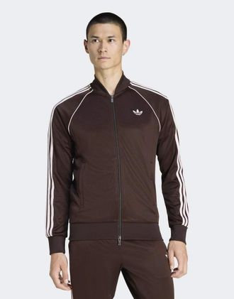 adidas Originals SST - Trainingsoberteil in Aurora Coffee-Brown
