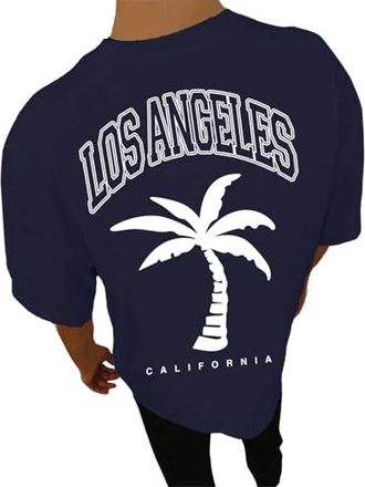 Generic T-shirts &agrave; col rond &agrave; manches courtes pour homme - L&eacute;ger - Respirant - Confortable - Coupe ample - Stretch - T-shirt d&eacute;t&eacute; &eacute;l&eacute;gant, Marine, 3XL