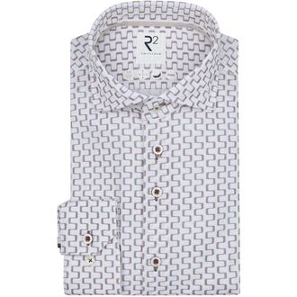 R2 Amsterdam R2 Chemise Sorona Impression Beige