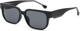 Generic Lunettes De Soleil Carr&eacute;es &Agrave; Petite Monture For Hommes, For La Conduite Et La Photographie De Rue For Femmes(Black)