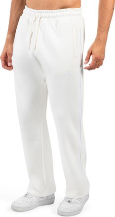 Smilodox Jogginghose Herren Yasin, Sweathose mit Logo, Bequeme Freizeithose mit Kordelzug, Seitentaschen und wei&szlig;en Seitenstreifen, Angenehmes Material, Optima